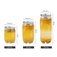 China Screen Printing Transparent Plastic 250ml Drink Beverage Soda Can for sale