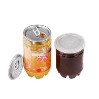 China Screen Printing Transparent Plastic 250ml Drink Beverage Soda Can for sale