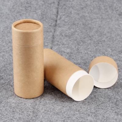 China Custom Kraft Paper Tube Push Up with PE Inner for Lipstick Deodorant 5000pcs MOQ for sale