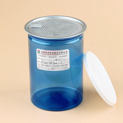 China Custom Blue Sealed Food Storage 1000ml Easy Open Cans for sale