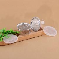 China Clear Plastic 100ml Weed Food Storage Jar With Stickers for sale