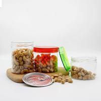 China Colorful Crystal Cap 380ml PET Easy Open Jar With EOE Food Grade for sale