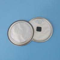 China Aluminum Degassing Peel-Off Lid with Valve for Coffee Cans - 99mm & 126mm Diameter, 0.21-0.23mm Thickness for sale