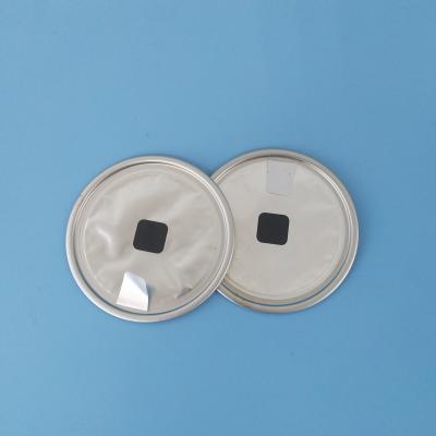 China Aluminum Degassing Peel-Off Lid with Valve for Coffee Cans - 99mm & 126mm Diameter, 0.21-0.23mm Thickness for sale