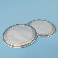 China Aluminum Degassing Peel-Off Lid with Valve for Coffee Cans - 99mm & 126mm Diameter, 0.21-0.23mm Thickness for sale