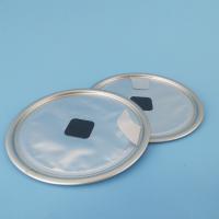 China Aluminum Degassing Peel-Off Lid with Valve for Coffee Cans - 99mm & 126mm Diameter, 0.21-0.23mm Thickness for sale
