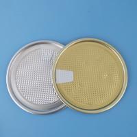 China Gold Color Easy Open Peel Off Lid for High Temperature Sterilization Food Cans 99mm Diameter for sale