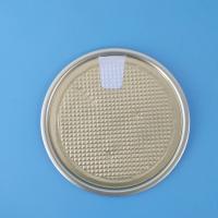 China Gold Color Easy Open Peel Off Lid for High Temperature Sterilization Food Cans 99mm Diameter for sale