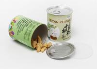 China 73mm Diameter Round Kraft Paper Composite Cans for Food Packaging Nuts with Aluminum Foil Lining for sale