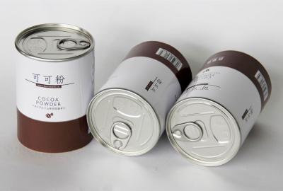 China Food Grade Paper Cans 83mm x 100mm for Powder Packaging with Custom Printing and OEM Options for sale