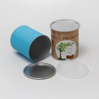 China Airtight Paper Tube Cans Packaging With Easy Open Lid Tamper Proof for sale