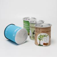 China Airtight Paper Tube Cans Packaging With Easy Open Lid Tamper Proof for sale