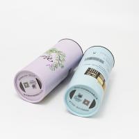 China Eco Friendly CMYK Printed Paper Tube Packaging for T Shirt 83.3mm Diameter Custom Height for sale