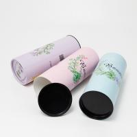 China Eco Friendly CMYK Printed Paper Tube Packaging for T Shirt 83.3mm Diameter Custom Height for sale