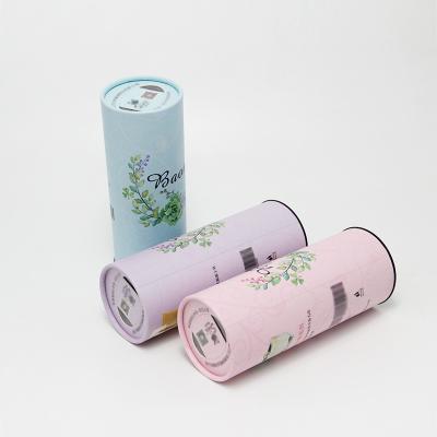 China Eco Friendly CMYK Printed Paper Tube Packaging for T Shirt 83.3mm Diameter Custom Height for sale