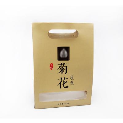 China Custom Paper Packaging Box with Window and Handle for Tea Gift 1000pcs MOQ for sale