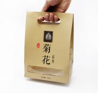 China Custom Paper Packaging Box with Window and Handle for Tea Gift 1000pcs MOQ for sale