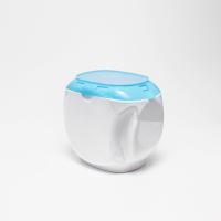 China Square PET Plastic Washing Beads Packaging Storage Jar With PP Cap for sale
