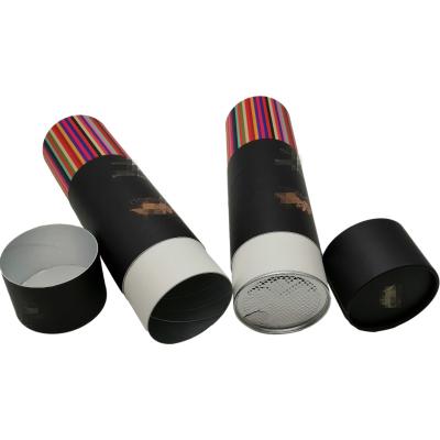 China Biodegradable Coffee Powder Airtight Paper Tube Packaging with Inner Aluminum Foil 88mm for sale
