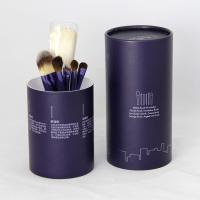 China Custom Purple Cylinder Paper Can Packaging for Cosmetics 5000pcs MOQ for sale