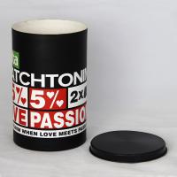 China Custom Black Cylindrical Kraft Paper Can Packaging for Underwear T-Shirt 40mm-225mm for sale