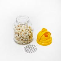 China Kids Favor Penguin Cookie Clear Plastic Packing Jar Lovely Animal Shape 350ml for sale