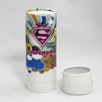 China Moisture Proof Cylindrical Paper Can Packaging for Underwear T Shirt 80mm Diameter for sale