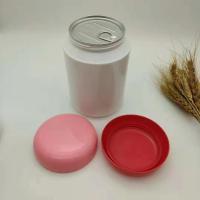 China 305# Aluminum Sealed Easy Peel Lid PET Protein Powder Can 500ml Food Grade for sale