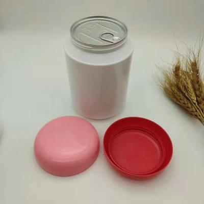 China 305# Aluminum Sealed Easy Peel Lid PET Protein Powder Can 500ml Food Grade for sale