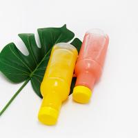 China Transparent Beverage Plastic Juice Bottle 250ml with Screw Cover for sale
