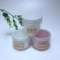 China Elegant Airtight PET PP Cosmetic Jars Double Walled Plastic Jar With Lids for sale