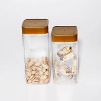 China Food Grade PET Square Plastic Can with Screw Cap 400ml-800ml for sale