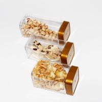 China PET Clear BPA-Free Square Storage Jar 52mm x 160mm 535ml Capacity with Screw Lid for Food Packaging for sale