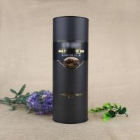 China Empty Cylinder Paper Tube Box for Wine Bottles Packaging with Metal Lid 90x263mm for sale