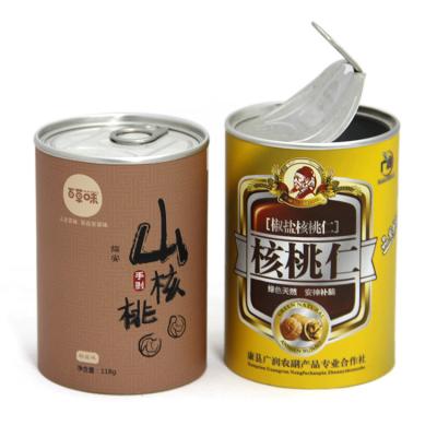 China Food Grade Paper Composite Cans 83mm Diameter for Coffee Nuts Milk Powder Packaging for sale