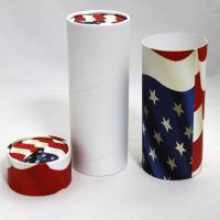 China Custom Printed Paper Tube Chocolate Packaging Round Canister Food Grade Embossing for sale