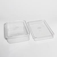 China Custom PS PET Transparent Plastic Biscuit Container Box 183×120×25mm with 400ml-1000ml Capacity FDA Food Grade for sale