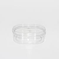 China Custom Food Grade Transparent U Shape PET Cupcake Box 145x85x60mm 500ml for sale