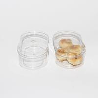 China Custom Food Grade Transparent U Shape PET Cupcake Box 145x85x60mm 500ml for sale
