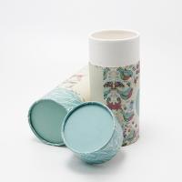 China Printing Flower Tea Packaging Box Recyclable Food Paper Cans Packaging for sale