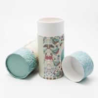 China Printing Flower Tea Packaging Box Recyclable Food Paper Cans Packaging for sale