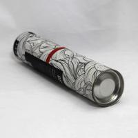 China Custom Kraft Paper Tube Packaging with Movable Tin Lid Silver Stamping 53-124mm for sale