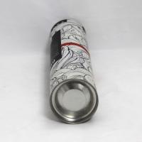 China Custom Kraft Paper Tube Packaging with Movable Tin Lid Silver Stamping 53-124mm for sale