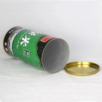 China Movable Tin Lid Silver Stamping Kraft Paper Tube Packaging For Wine Packaging / Gift packaging for sale