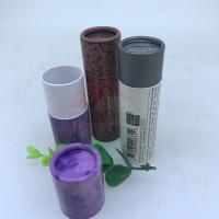 China Recycled Kraft Paper Lipstick Tube Cosmetic Packaging 83.3mm Diameter Eco Friendly for sale