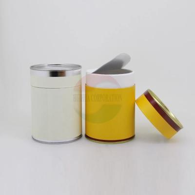 China Food Grade Hermetic Paper Can for Nutrition Powder 62-99mm Diameter Custom Height for sale