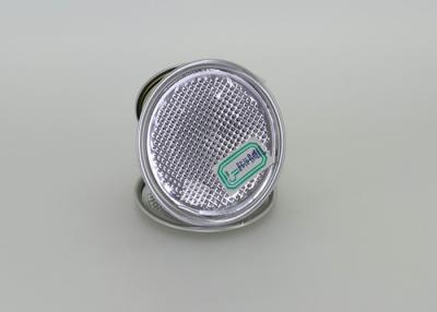 China Airtight Easy Tear Silver Aluminium Foil Lid 603# for PET Bottle Sealing 153.3mm for sale
