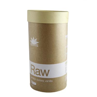 China Recycled Brown Cardboard Paper Tube Packaging 83mm Diameter Eco-Friendly Cylinder Box for Gifts T-Shirts Tea for sale