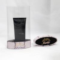 China Unique Designed Plastic and Paper Composite Cans with Clear PVC for Displaying Products for sale