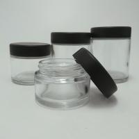 China Child Resistant Caps CBD Herbs Packaging Clear Glass Jar for sale